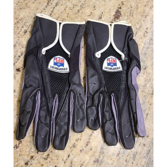 Nike | Accessories | Nike Nfl Equipment Pro 5 Threat Size Xxl Leather Black Gloves Pfg11 Read ...